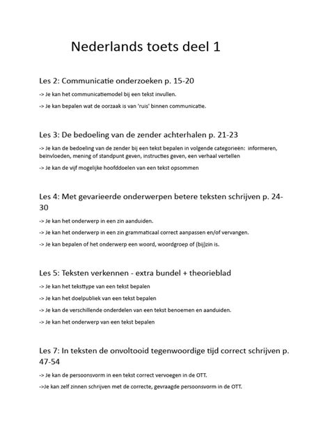 Nederlands Toets Deel 1 Pdf