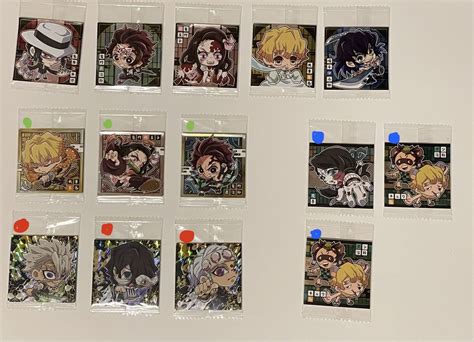Demon Slayer Wafer Stickers Hobbies Toys Toys Games On Carousell