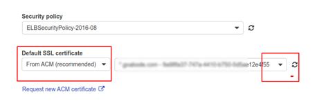 Amazon Web Services How To Remove Default Certificate Need To Change To Different Certificate