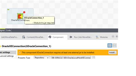 Oracle Where To Find Tnsjar For Talend Toracleconnection Stack