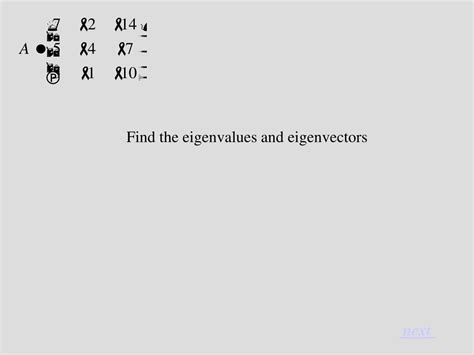 Ppt Examples Eigenvalues Eigenvectors And Diagonability Powerpoint