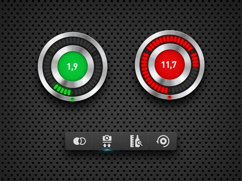 Interface Elements For A Monitoring System By Kamran Salehpour On Dribbble