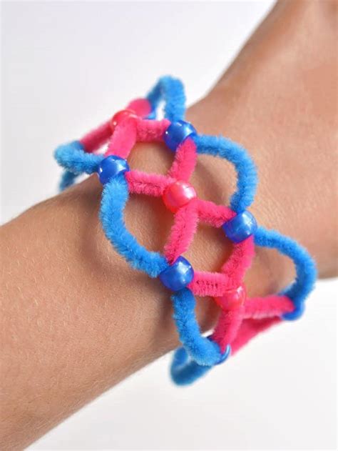 4 Strand Pipe Cleaner Bracelets One Little Project