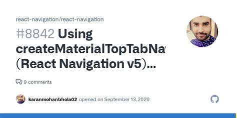 Using Creatematerialtoptabnavigator React Navigation V5 With Position