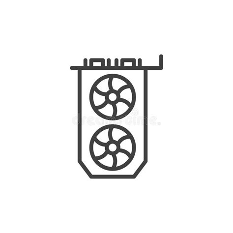 显卡线图标 向量例证 插画 包括有 录影 图象 例证 徽标 次幂 理想 编辑可能 硬件 249349833