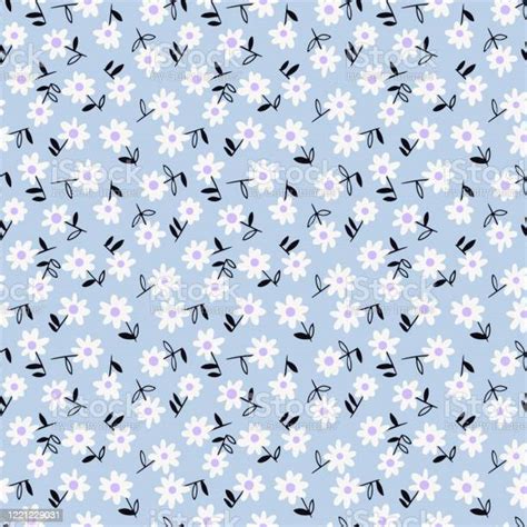 작은 데이지 꽃으로 만든 매끄러운 패턴 Ditsy 초원 장식 꽃 여름 배경입니다 패턴에 대한 스톡 벡터 아트 및 기타 이미지 패턴 꽃무늬 꽃 식물 Istock