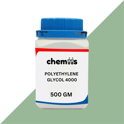 Polyethylene Glycol 4000 Peg 4000 Applications Properties And