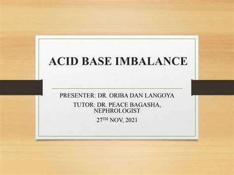 Acid Base Imbalance Ppt For Nurses Ppt