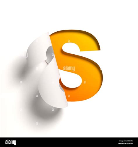 Curl Paper Font Letter S Stock Photo Alamy
