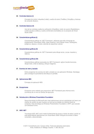 Curso Online Microsoft Visual Basic 2008 Lw PDF