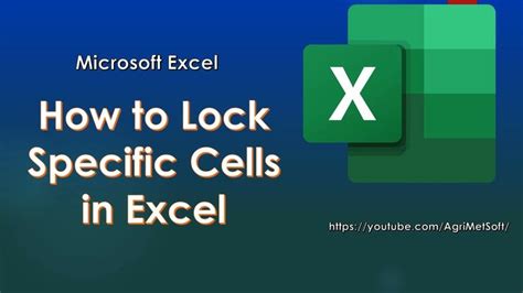 How To Lock Specific Cells In Excel Excel Formula Microsoft Excel Excel