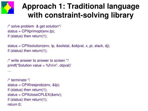 Ppt Modelling Constrained Optimization Problems Powerpoint
