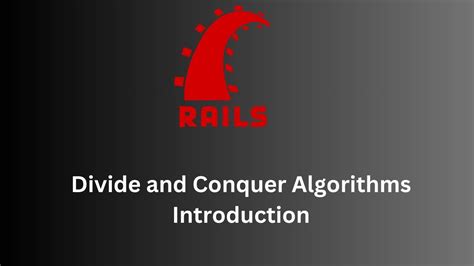 Divide And Conquer Algorithm Introduction Youtube