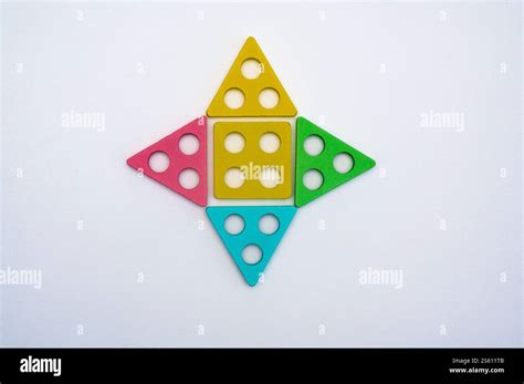 The Geometric Shape Of The Quadrilateral Is Lined With Triangular