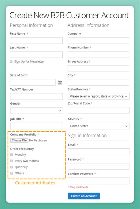 Magento 2 B2b Registration Form Extension