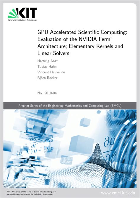 Pdf Gpu Accelerated Scientific Computing Evaluation Of The Nvidia