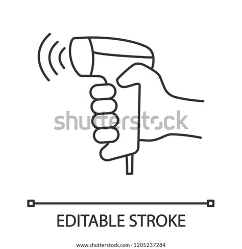 Wireless Barcode Scanning Linear Icon Wifi Stock Vector Royalty Free