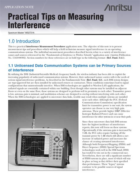 Measuring Interference Antenna Radio Electromagnetic Interference
