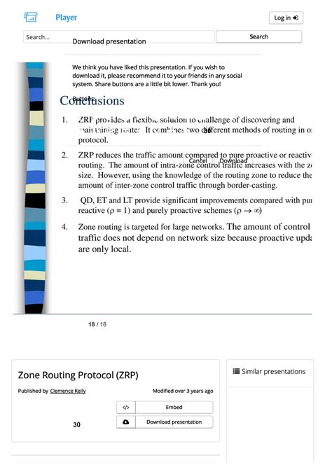 Zone Routing Protocol Zrp Ppt Download Log In Search Search 18