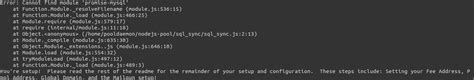 Error Cannot Find Module Promise Mysql · Issue 419 · Snipa22nodejs