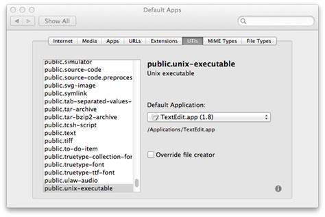 Set Default App For Opening Files With No Extension On Mac