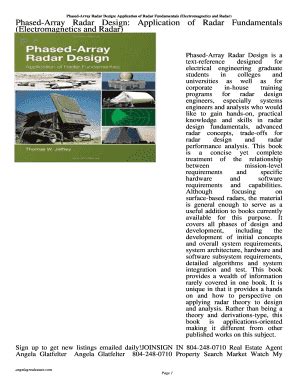 Fillable Online PDF Download Phased Array Radar Design Application Of Fax Email Print