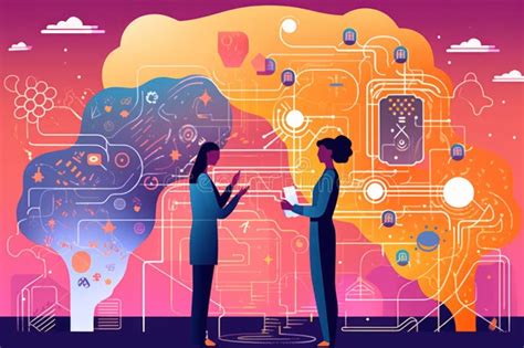 Natural Language Processing And Artificial Intelligence Generative Ai Stock Illustration