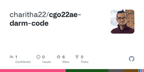 GitHub Charitha22 Cgo22ae Darm Code