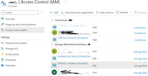 Azure Storage Account Role Dtbutilcontainerstoragev2 Stack Overflow