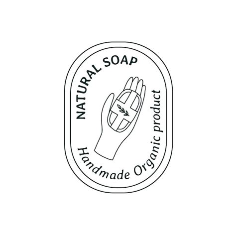 Premium Vector Natural Soap Handmade Organic Product Logo