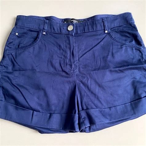 Sale Mango Ori Blue Hot Pants Size M Premium Celana Pendek Katun