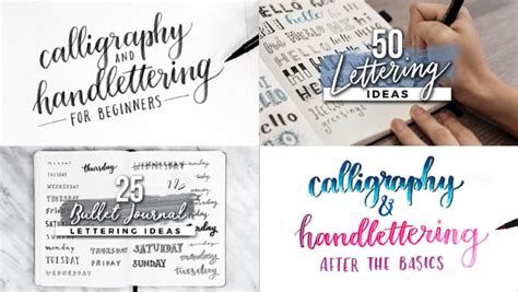 Hand Lettering Tutorials And Worksheets Super Cute Kawaii