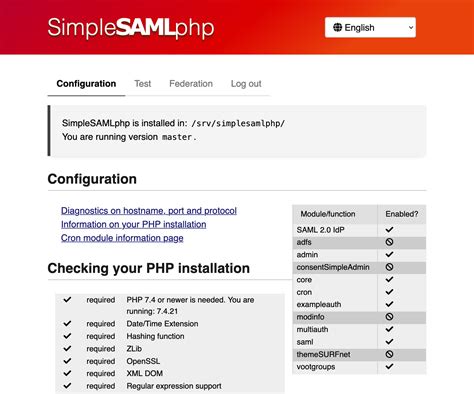 Simplesamlphp Installation And Configuration Simplesamlphp