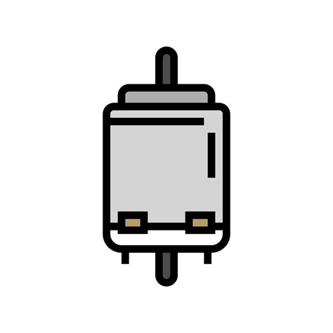 Dc Motor Electronic Component Color Icon Vector Illustration 24131191 Vector Art At Vecteezy