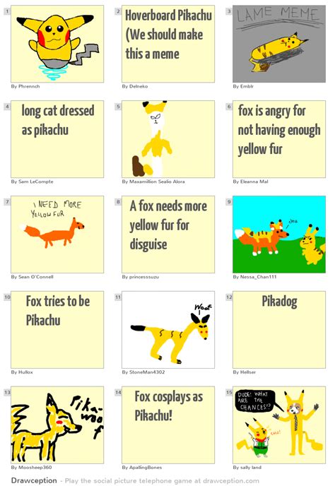 Hoverboard Pikachu We Should Make This A Meme Drawception