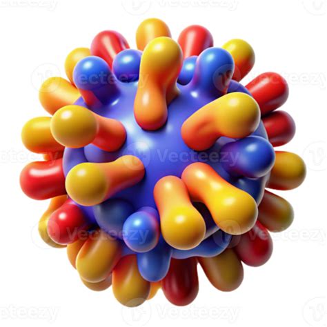 Vibrant 3d Abstract Sphere Colorful Blob Illustration 55719602 Png