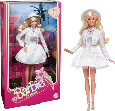 Buy Barbie The Movie Doll Margot Robbie As Collectible Doll Wearing Blue Plaid Matching Set