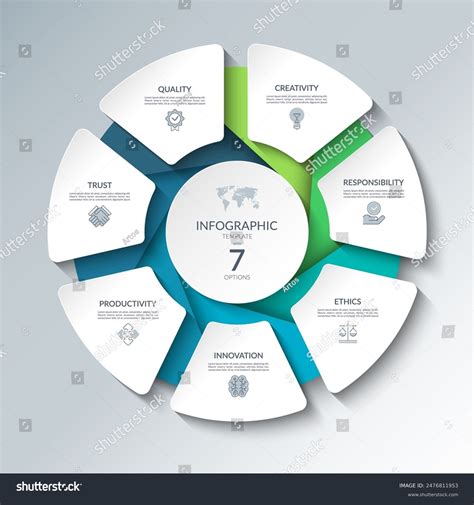 Infographic Circular Diagram 7 Options Round Stock Vector Royalty Free 2476811953 Shutterstock