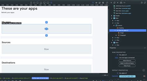 Browser View Shows My Json Data Dependent Repeater Components But Wappler Ui Does Not Wappler