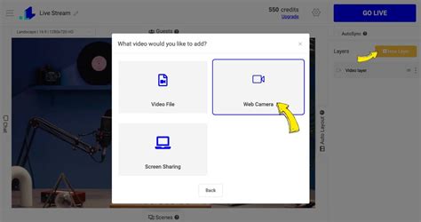 how to add scrolling text to a live stream