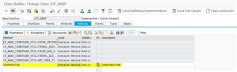 Object Oriented Abap 5 Creating Global Class In Sapgui Editor Discovering Abap