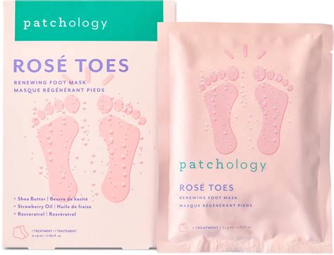 Patchology Rosé Toes Renewing Foot Mask