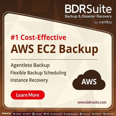 Vembu Technologies On Linkedin Bdrsuite Aws Backup Awsbackup Ec2instances Dataprotection