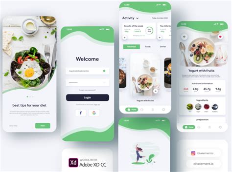 Diet App Ui Design Behance
