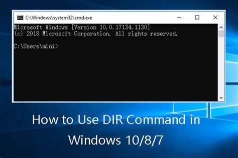 How To Use Dir Command In Windows 1087 How To Use Dir Command In Windows 1087