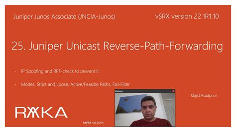 25 Juniper Unicast Reverse Path Forwarding YouTube