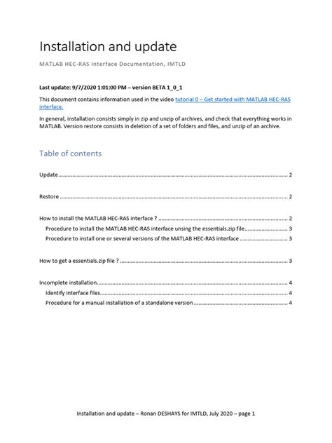 installation and update pdf zip file format computer file