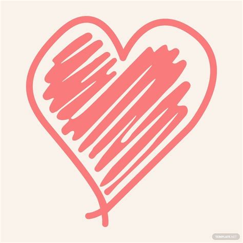 Drawn Heart Vector In Illustrator Svg  Eps Png Download