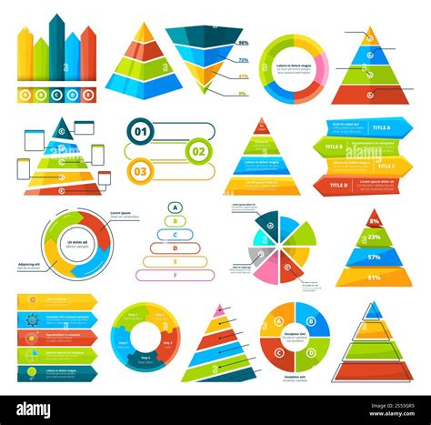 Big Vector Collection Of Infographic Elements Pie Charts Graphs Diagram And Triangles